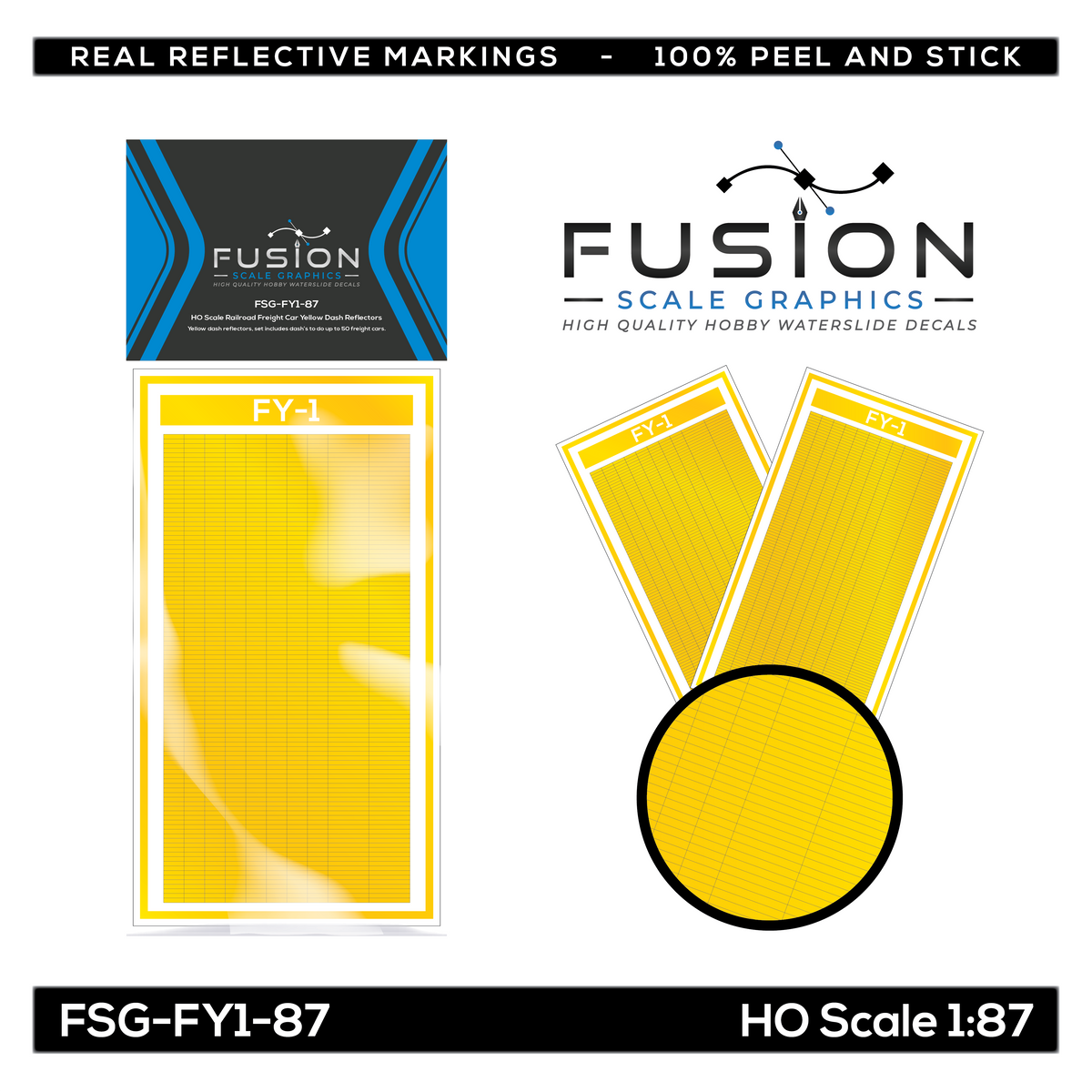 Model Railroad Reflective Decals - Reflectors For Model Trains – Fusion ...