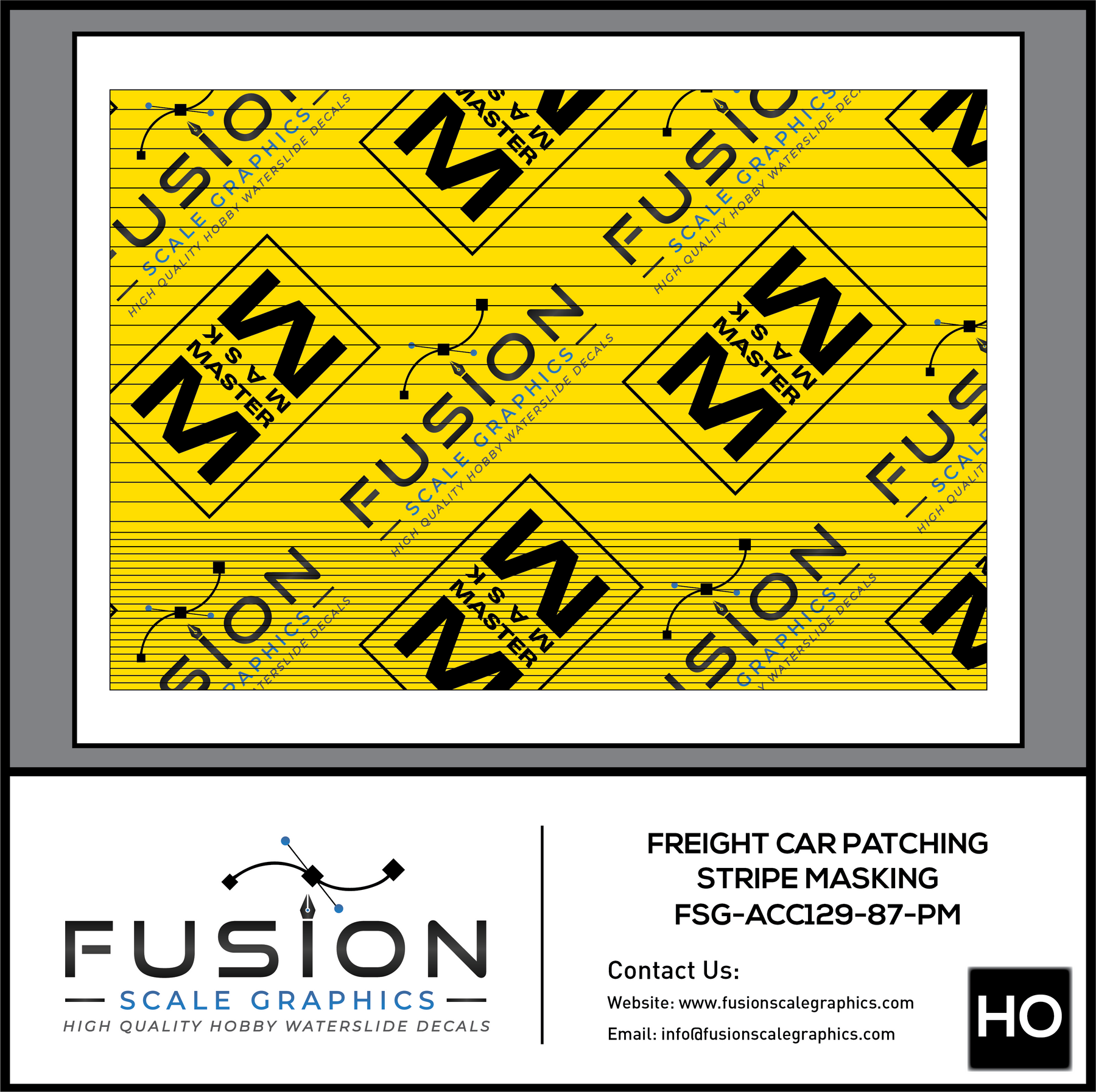 Fusion Scale Graphics: Model Railroad Decals | Custom Waterslide Decal