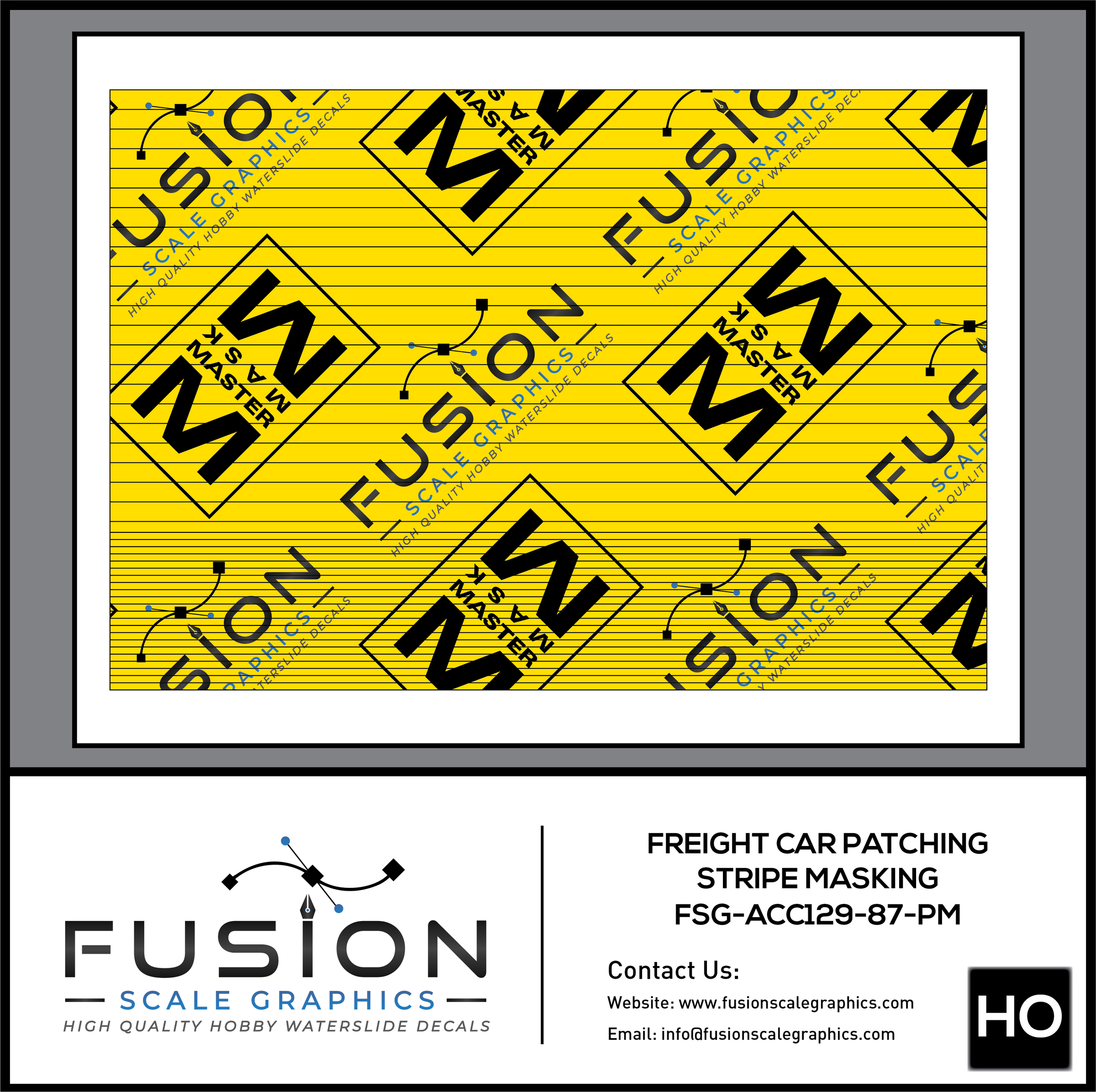 Fusion Scale Graphics: Model Railroad Decals | Custom Waterslide Decal