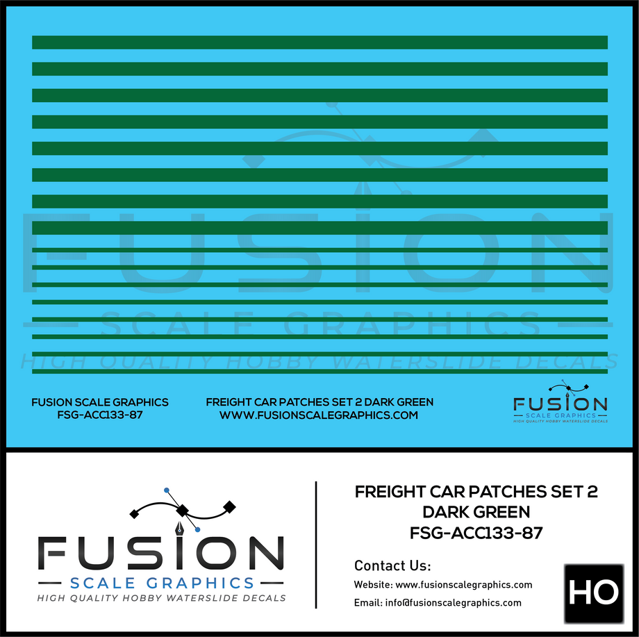 Fusion Scale Graphics: Model Railroad Decals | Custom Waterslide Decal