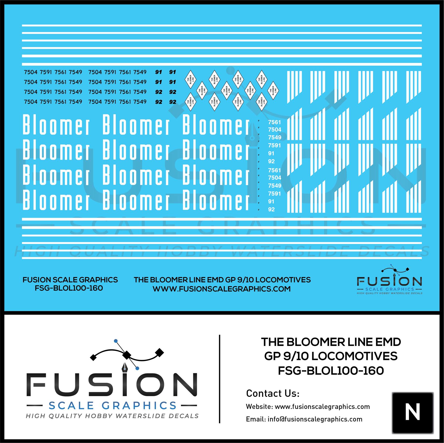 N Scale Decals – Fusion Scale Graphics