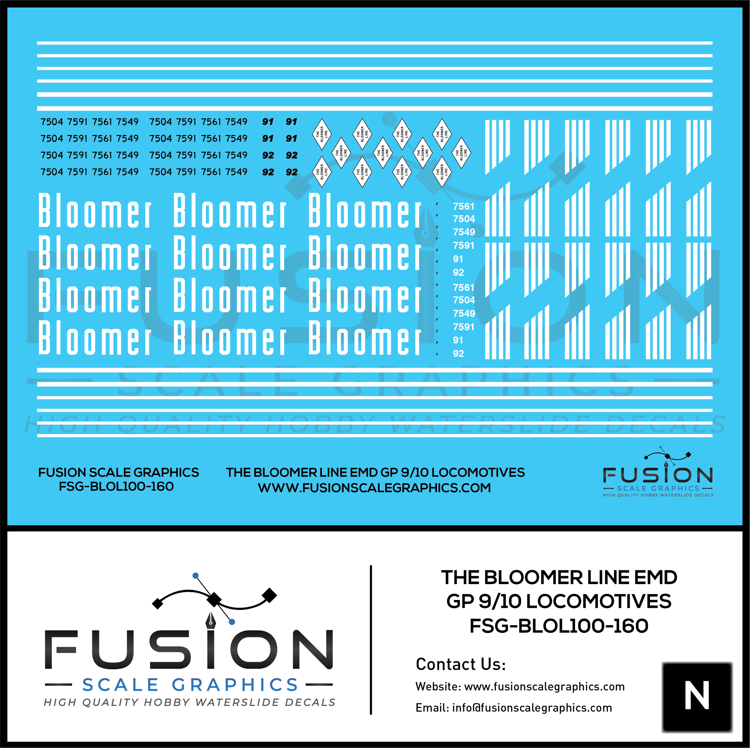N Scale Decals – Fusion Scale Graphics