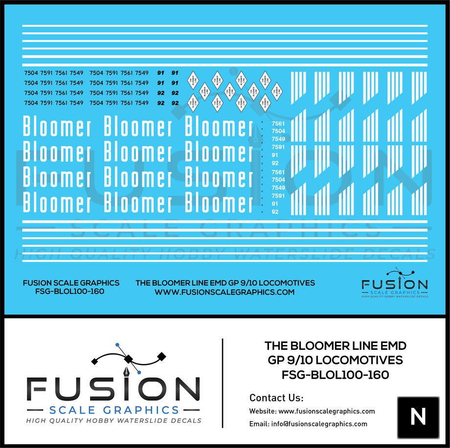 N Scale Decals – Fusion Scale Graphics