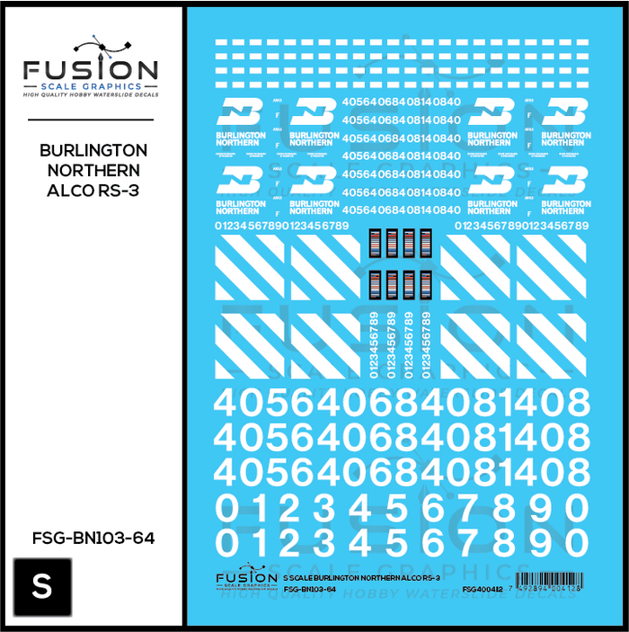 Fusion Scale Graphics: Model Train Decals | Custom Waterslide Decals