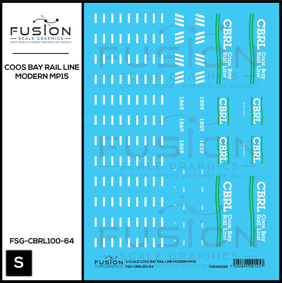 Fusion Scale Graphics: Model Train Decals | Custom Waterslide Decals