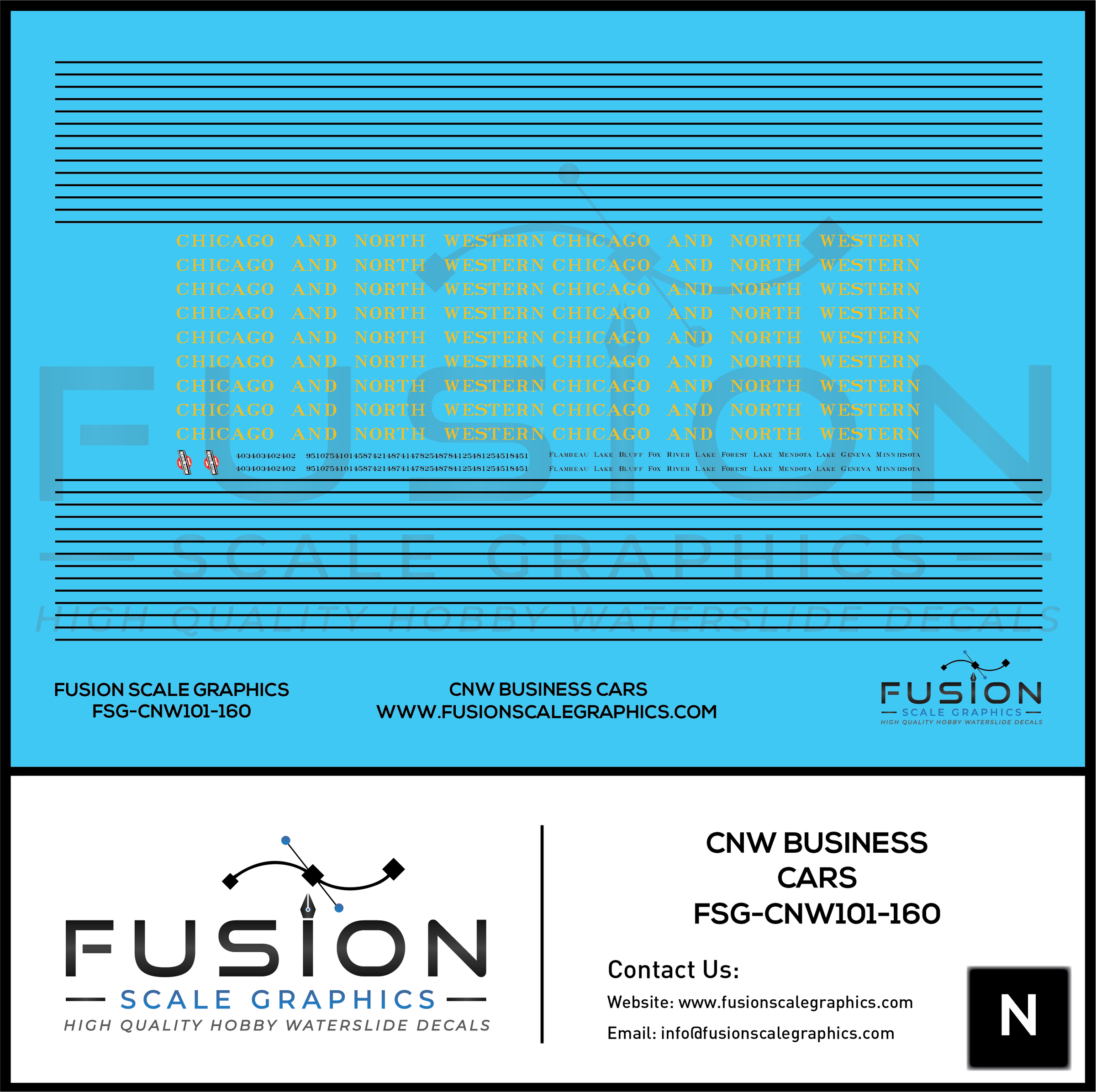 N Scale Decals – Fusion Scale Graphics