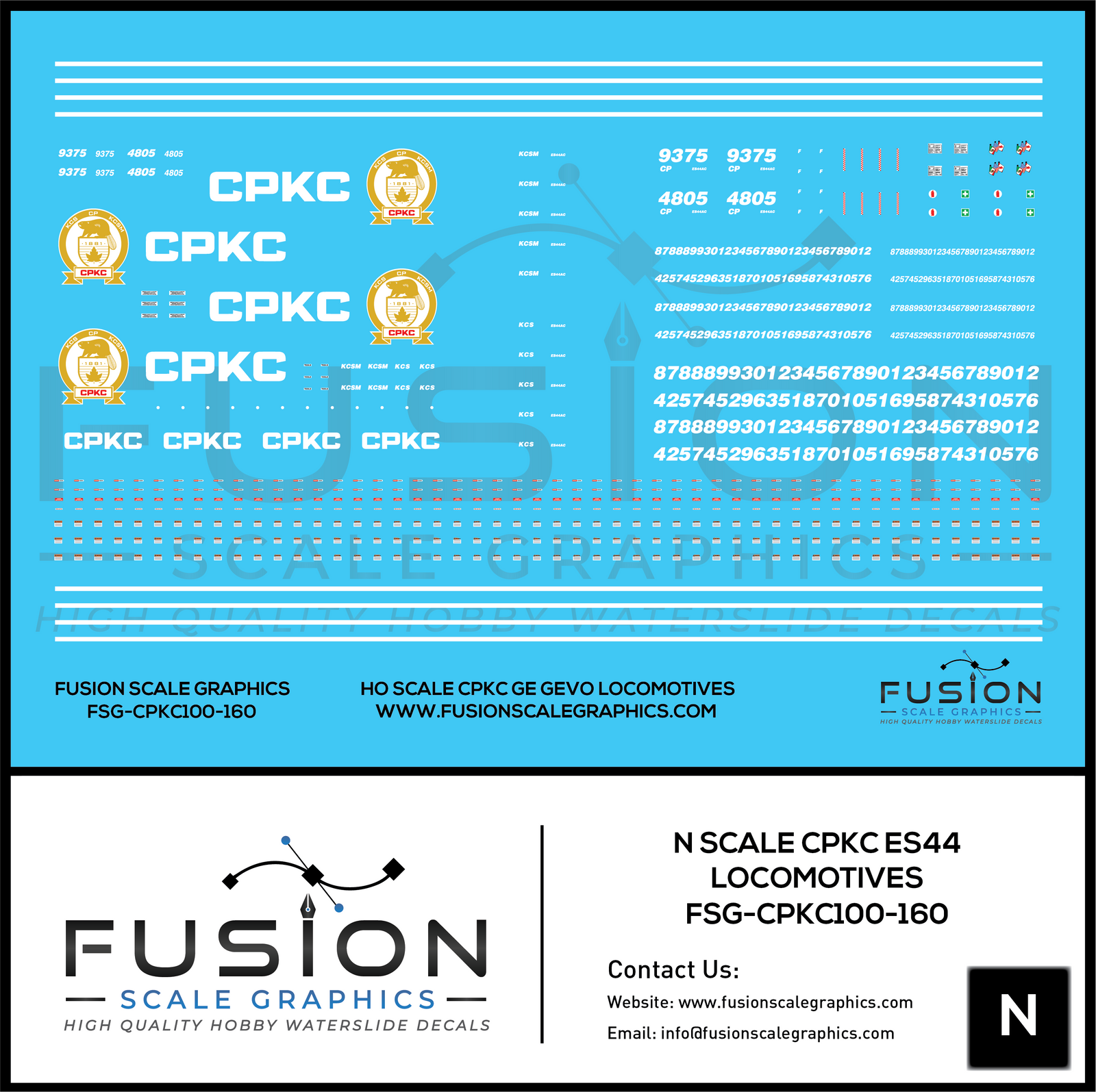 N Scale Decals – Fusion Scale Graphics
