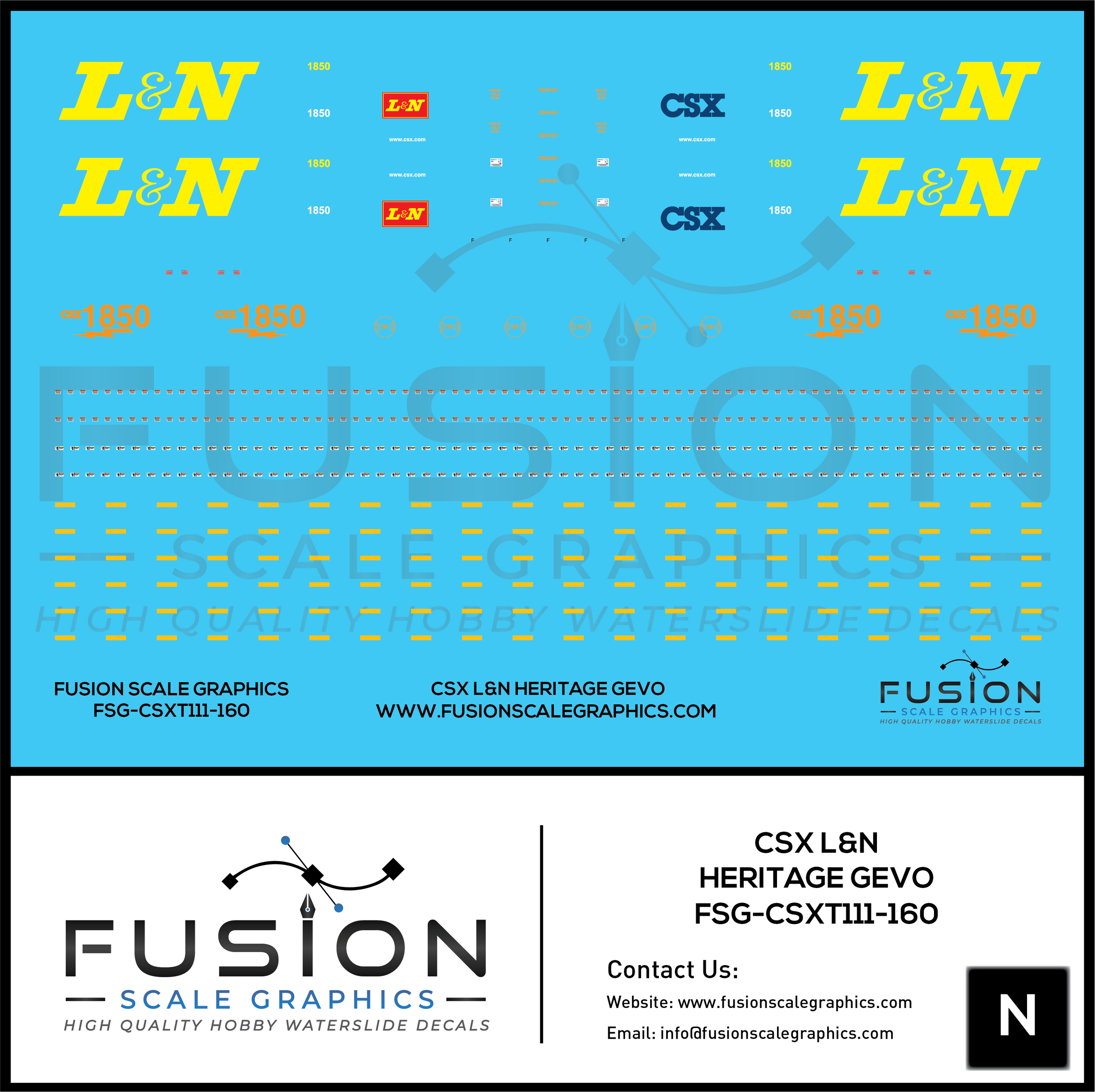 N Scale Decals – Fusion Scale Graphics