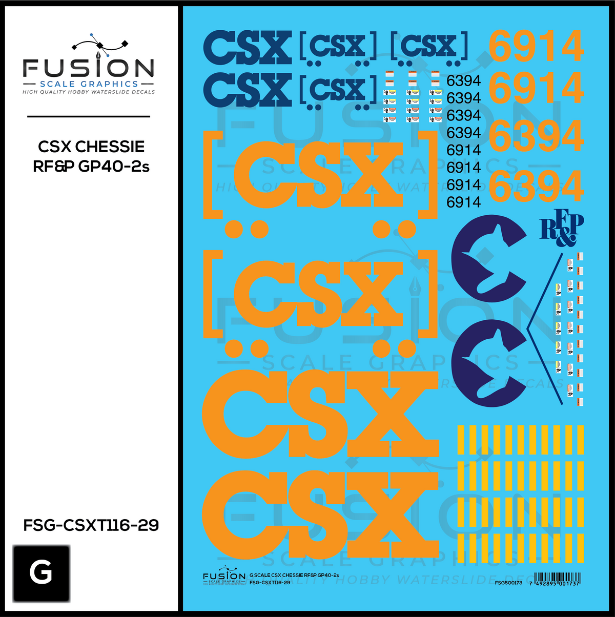 Fusion Scale Graphics: Model Train Decals | Custom Waterslide Decals