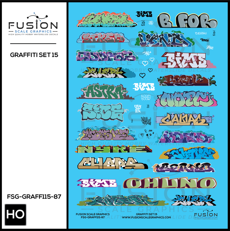 Fusion Scale Graphics: Model Train Decals | Custom Waterslide Decals