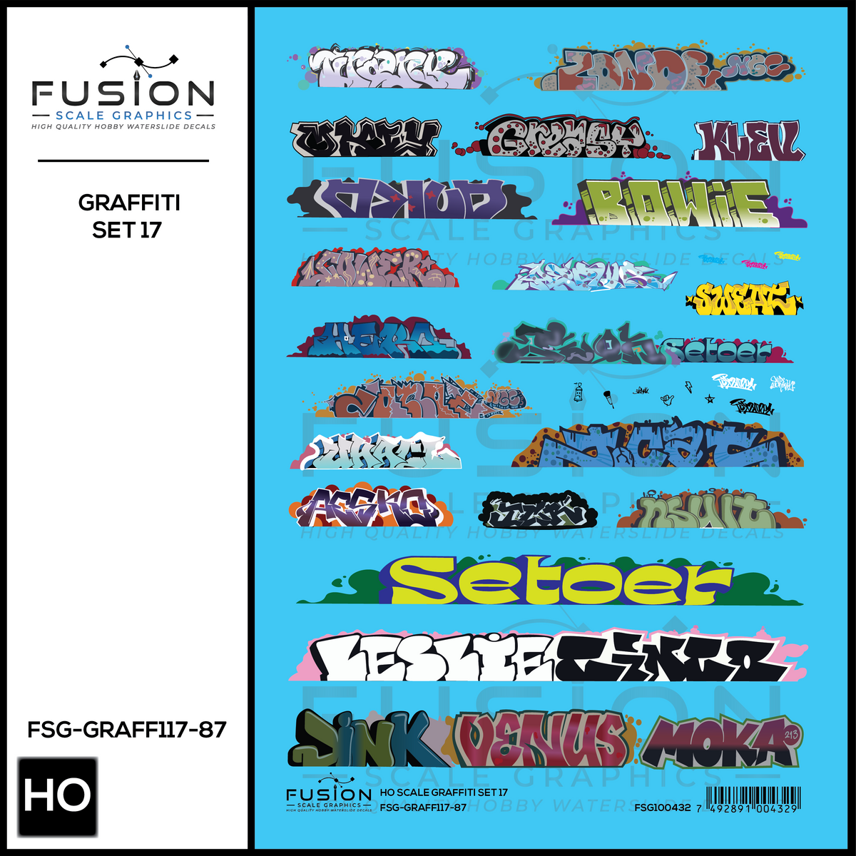HO Scale Graffiti Decals For Model Trains – Fusion Scale Graphics