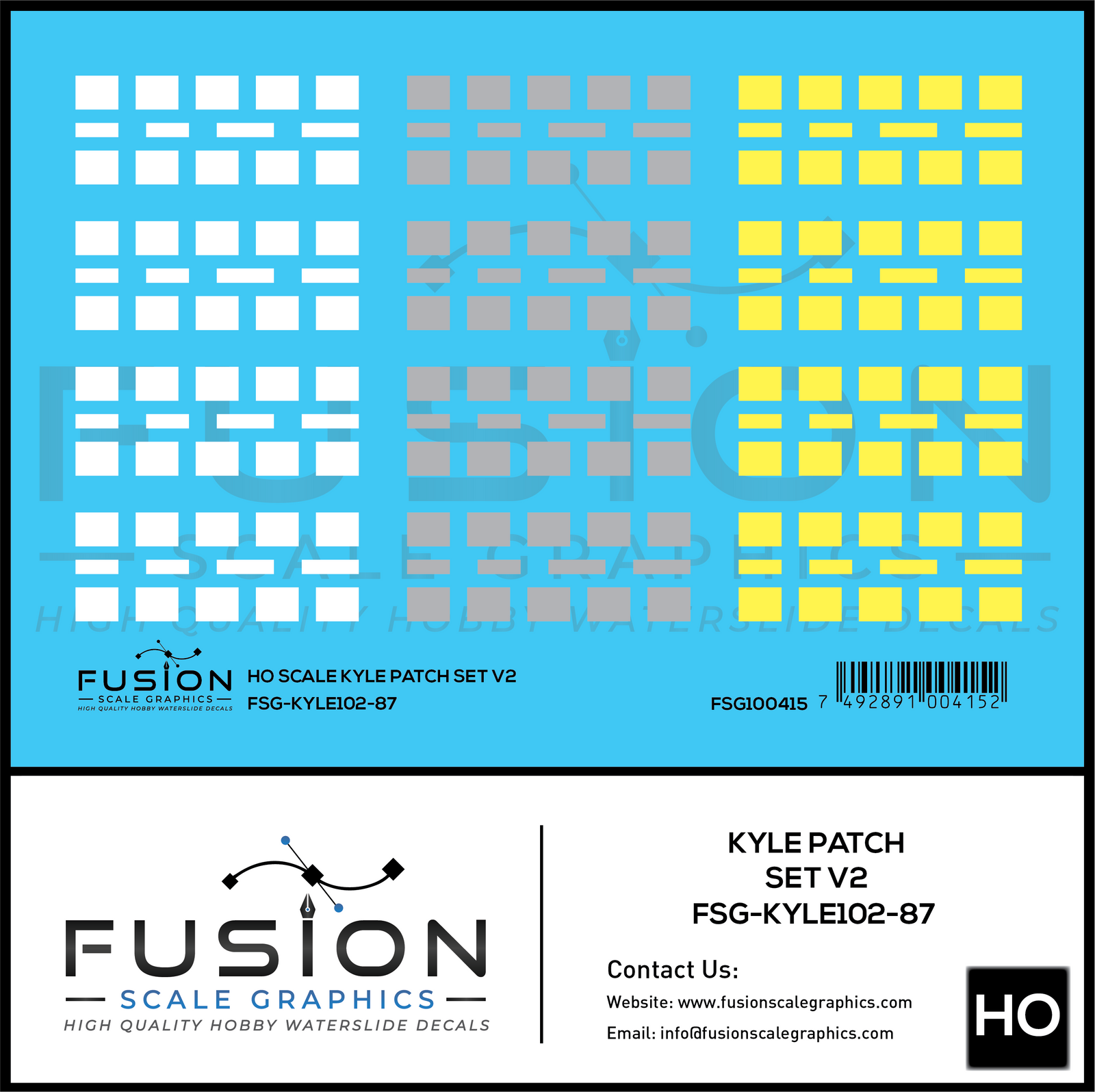 Fusion Scale Graphics: Model Train Decals | Custom Waterslide Decals