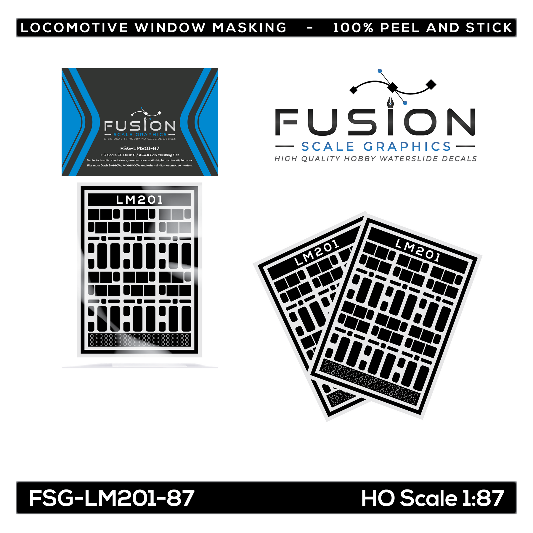 Fusion Scale Graphics: Model Train Decals | Custom Waterslide Decals