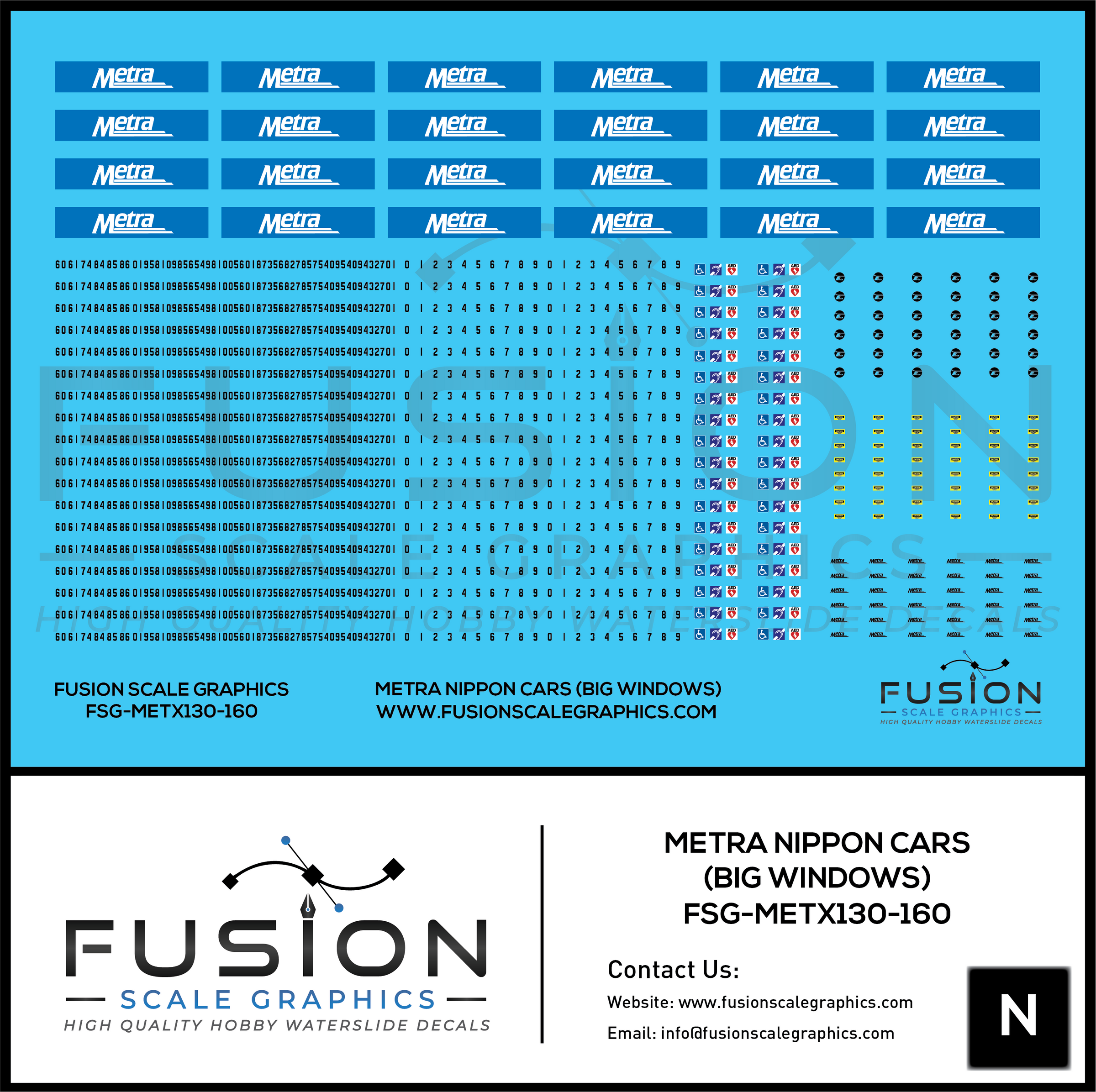 Fusion Scale Graphics: Model Railroad Decals | Custom Waterslide Decal