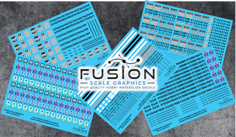 Fusion Scale Graphics: Model Train Decals | Custom Waterslide Decals