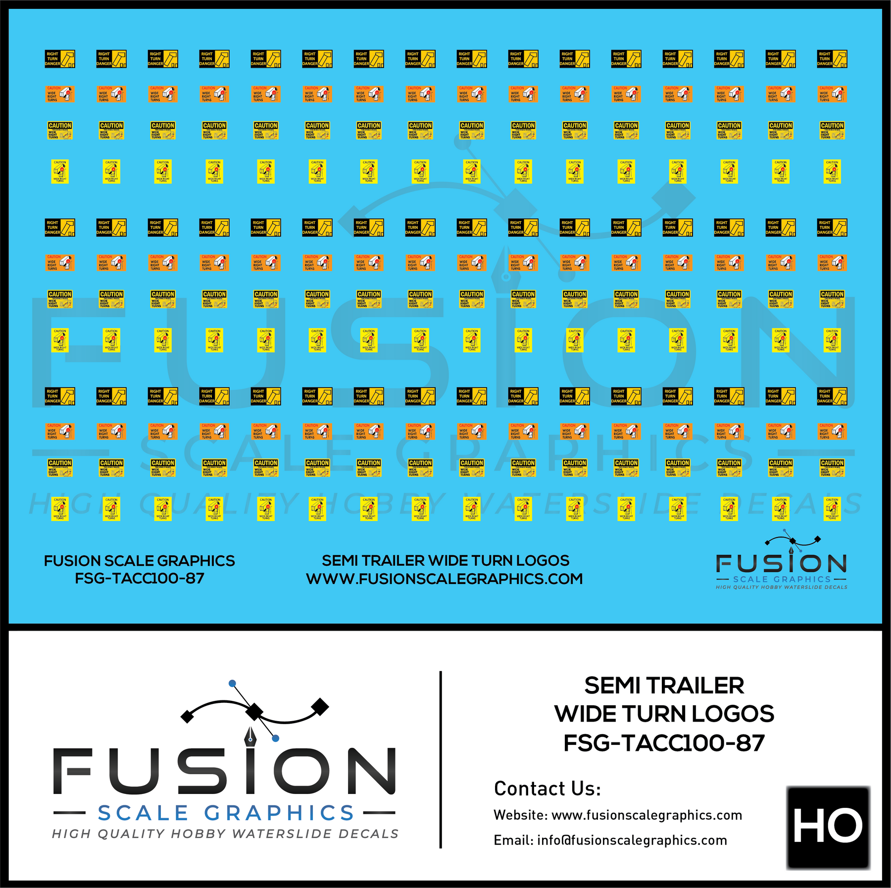 Fusion Scale Graphics: Trucking Decals - Model Railroading Decals