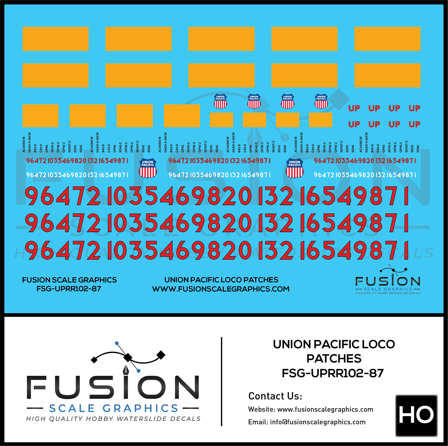 HO Scale Decals – Fusion Scale Graphics