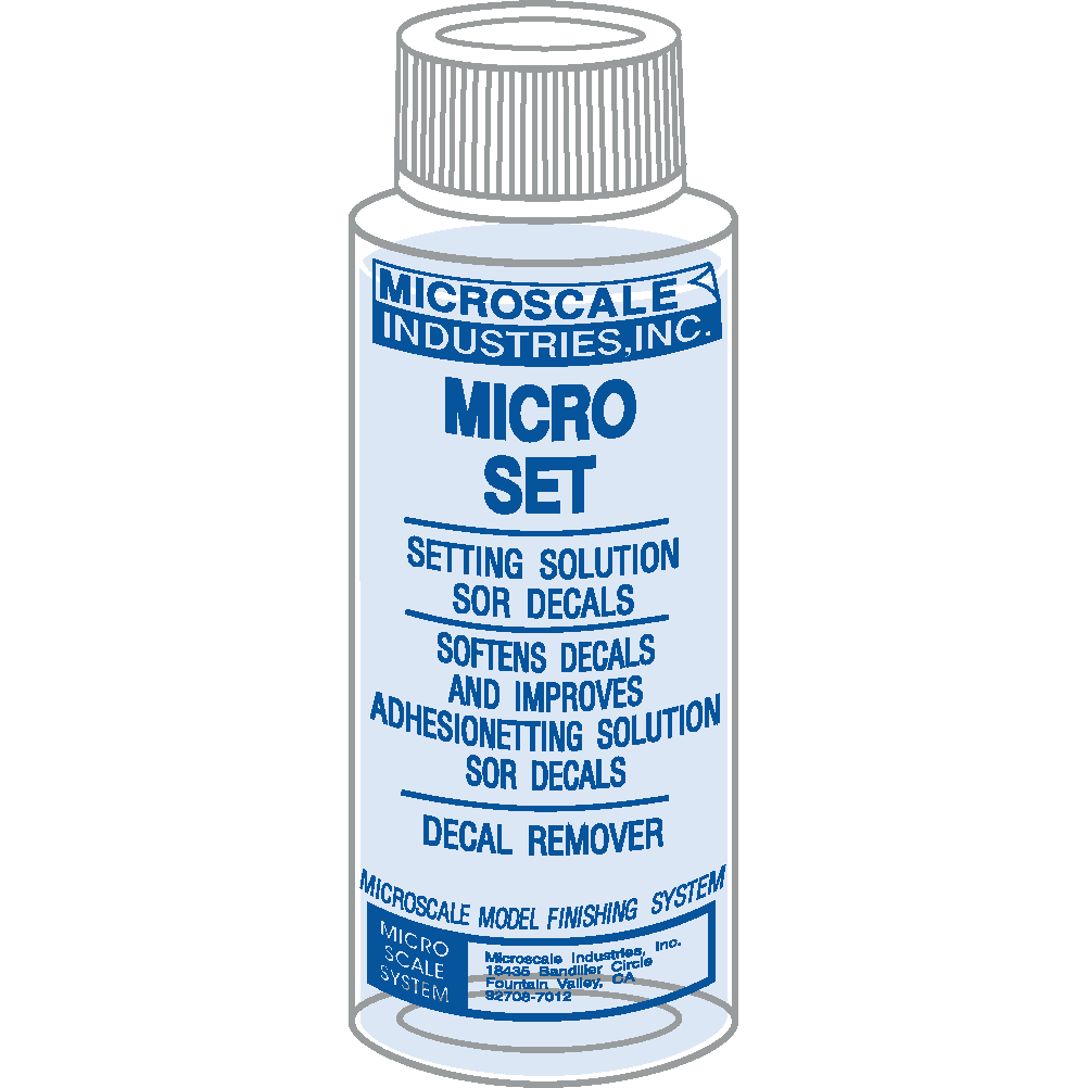 Microscale Micro Set Decal Setting Solution 1oz – Fusion Scale Graphics