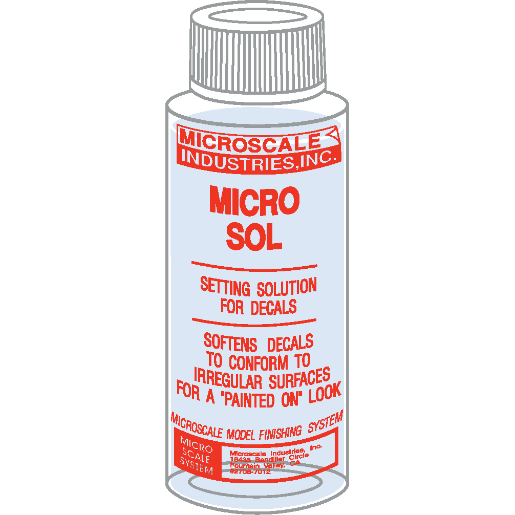 Microscale Micro Sol Decal Setting Solution 1oz – Fusion Scale Graphics